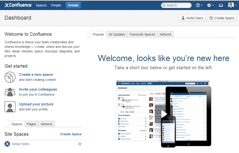 Confluence 5 brings a fresh UI