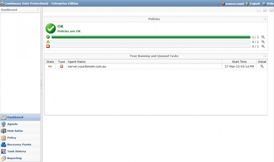 How to Backup & Restore using R1Soft CDP